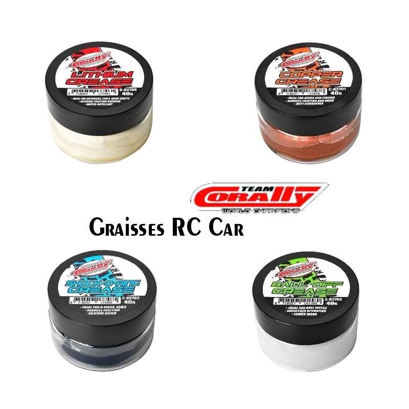 Team Corally - 4 Graisses différentes pour voitures RC _ R-Models