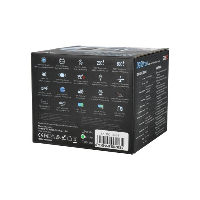 SkyRC Chargeur D200 Neo Duo AC 200W / DC 2x400W 2 ports _ R-Models