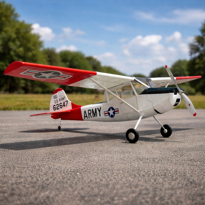 Kit avion RC en bois Dumas L-19 Bird Dog 1016 mm - à construire _ R-M